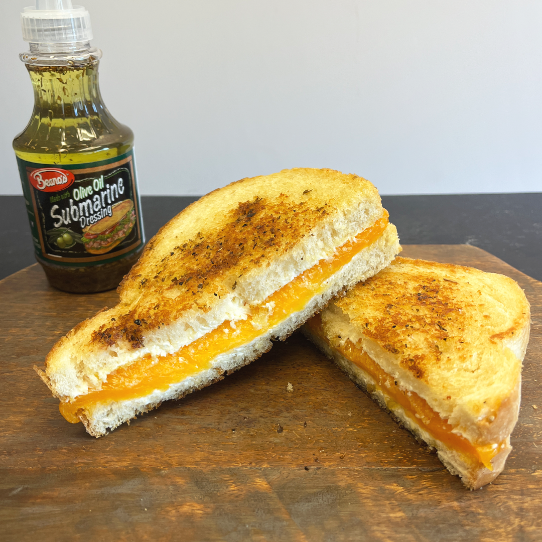 3-Cheese Grilled Cheese - Beanos